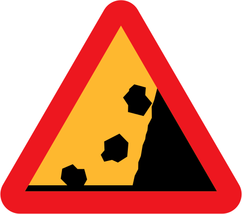 Falling Rocks Clip Art Image - ClipSafari