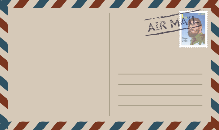 Postcard Airmail With Stamp Clip Art Image - ClipSafari