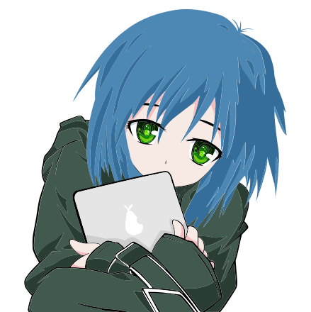 Anime Girl with Laptop Clip Art Image - ClipSafari