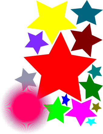 Colorful Stars Clip Art Image - ClipSafari