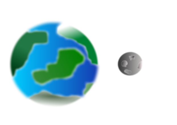 Planet with moon Clip Art Image - ClipSafari