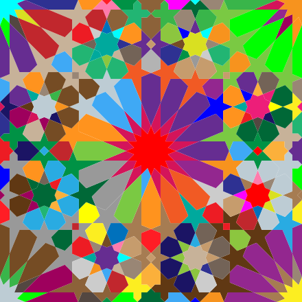 Colorful Geometric Pattern Clip Art Image - ClipSafari