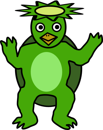 Green Japanese Kappa Cartoon Clip Art Image - ClipSafari