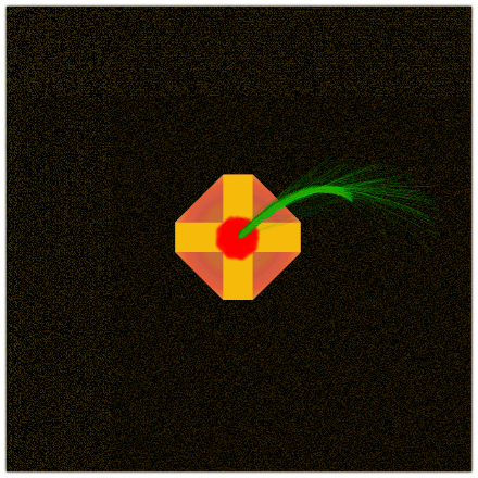 Box with a red dot. Clip Art Image - ClipSafari