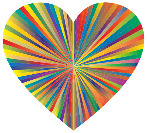 Rainbow Heart Clip Art Image - ClipSafari