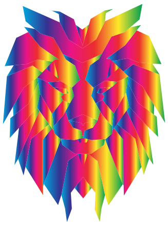 Rainbow Lion Clip Art Image - ClipSafari