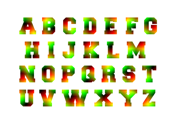 Colorful Alphabet Clip Art Image - ClipSafari