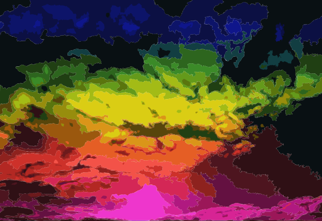 Rainbow Sunset Clip Art Image - ClipSafari