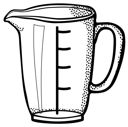 Measuring Cup Line Art Clip Art Image - ClipSafari
