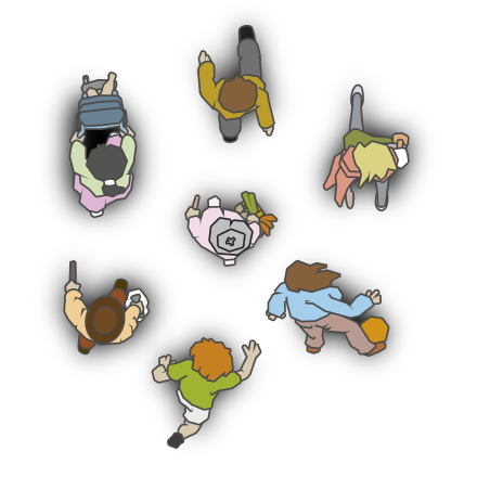 People Seen From Above Clip Art Image - ClipSafari