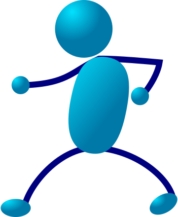 Blue Stickman Clip Art Image - ClipSafari
