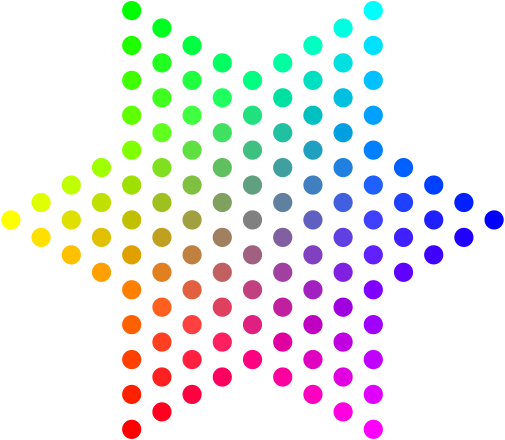 Color Dots Star Clip Art Image - ClipSafari