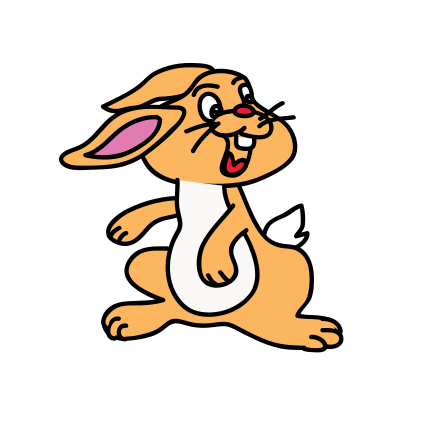 Orange rabbit Clip Art Image - ClipSafari