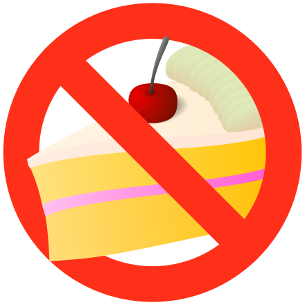 No Sweets Sign Clip Art Image - ClipSafari