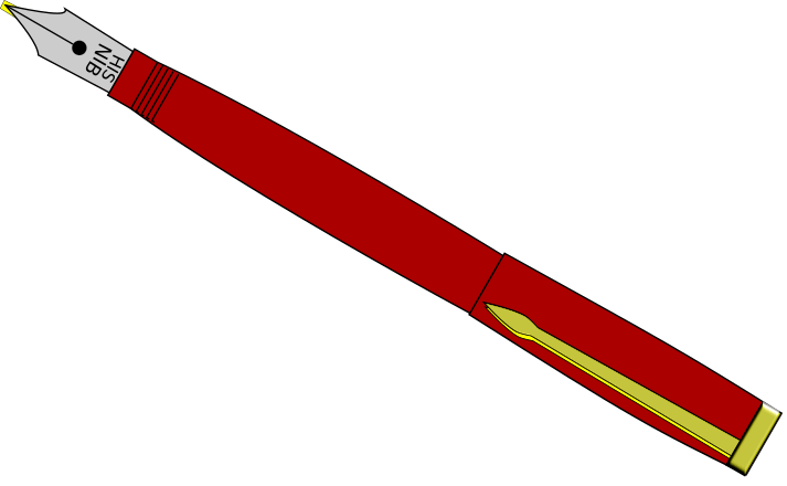 Red Fountain Pen Clip Art Image - ClipSafari