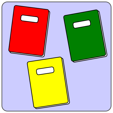 Four colored folders Clip Art Image - ClipSafari