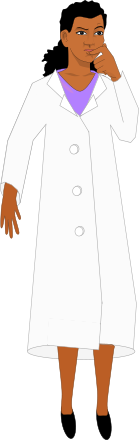 Woman in lab coat Clip Art Image - ClipSafari