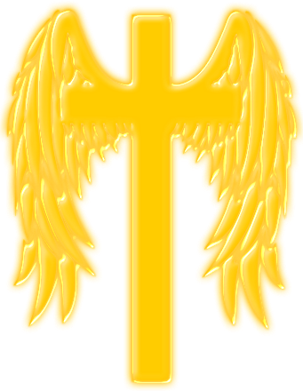 Yellow Cross With Wings Clip Art Image - ClipSafari
