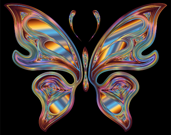 Prismatic Butterfly 13 Variation 6 Clip Art Image - ClipSafari
