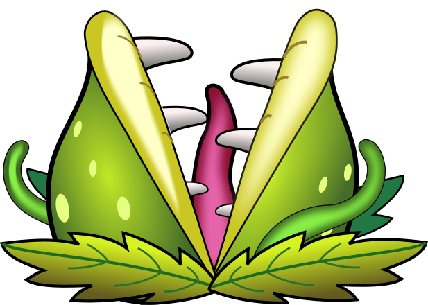 Plant With Teeth Clip Art Image - ClipSafari