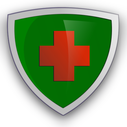 Green and Red Medical Shield Clip Art Image - ClipSafari