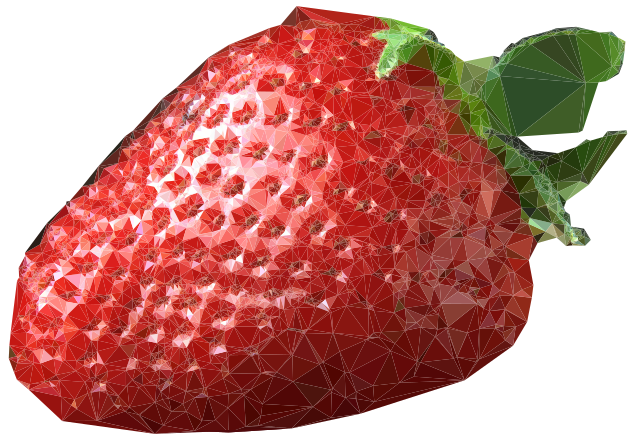 Geometric Strawberry Clip Art Image - ClipSafari