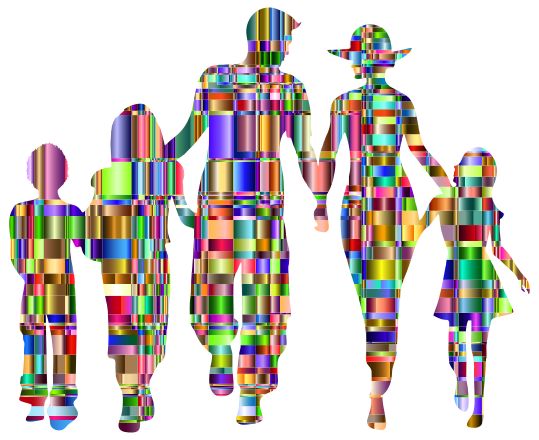 Colorful Family Clip Art Image - ClipSafari