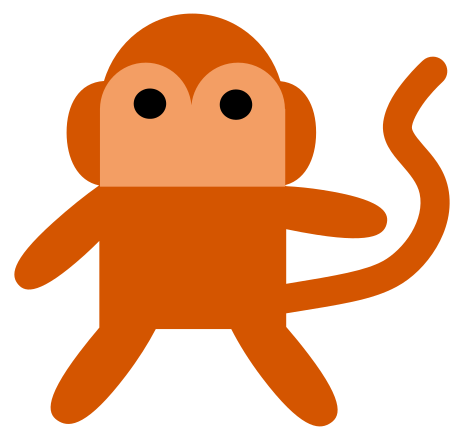 Orange Monkey Clip Art Image - ClipSafari