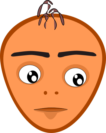 Orange Face Clip Art Image - ClipSafari