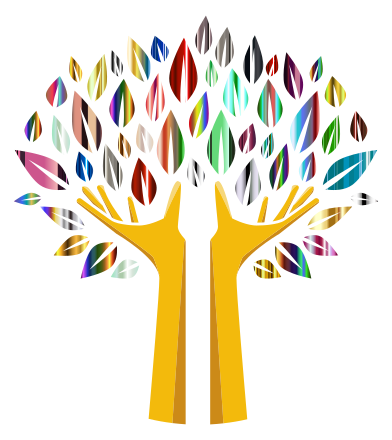 Tree with Hands Clip Art Image - ClipSafari