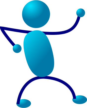 Blue Stickman Clip Art Image - ClipSafari