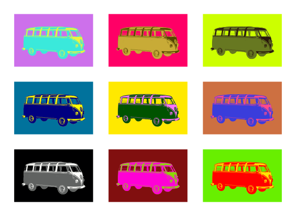 Colorful Vans Clip Art Image - ClipSafari