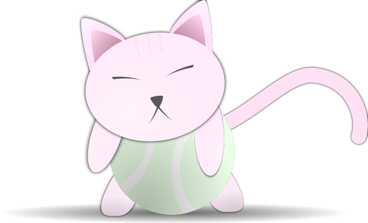 Pink Cat Clip Art Image - ClipSafari