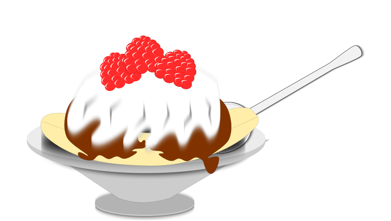 Raspberry Sundae Clip Art Image - ClipSafari