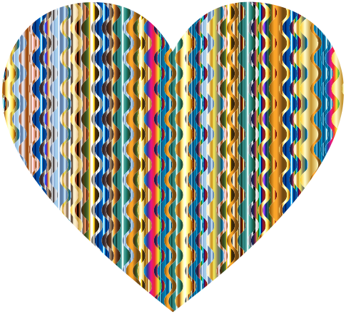 Heart of many colors Clip Art Image - ClipSafari