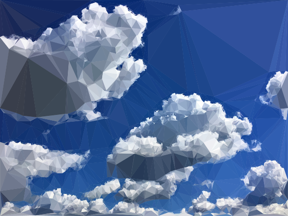 Low Poly Clouds Clip Art Image - ClipSafari