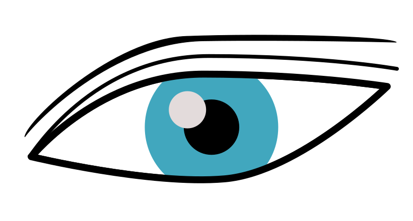 Blue Eye Outline Clip Art Image - ClipSafari