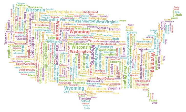 United States Word Cloud Clip Art Image - ClipSafari