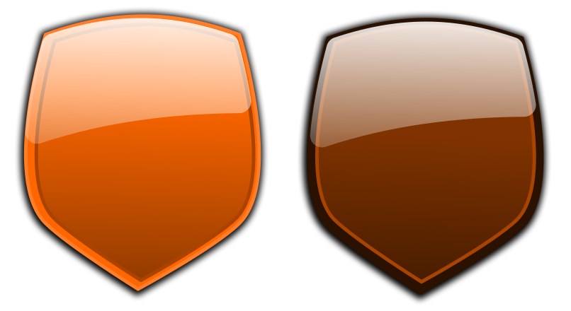 Two Shields Clip Art Image - ClipSafari
