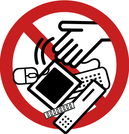 No Electronic Waste Sign Clip Art Image - ClipSafari