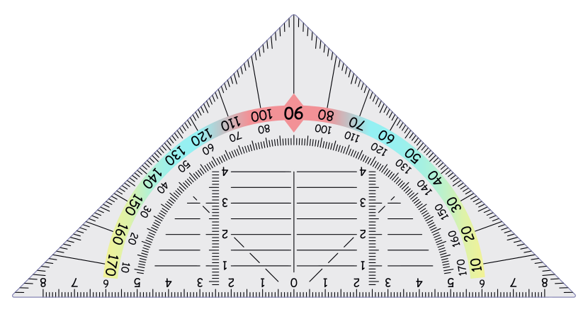 Triangular Protractor Clip Art Image - ClipSafari