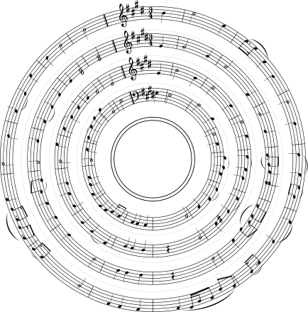 Circle of music notes Clip Art Image - ClipSafari