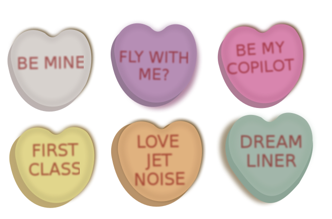 Valentine Conversation Hearts Clip Art Image - ClipSafari