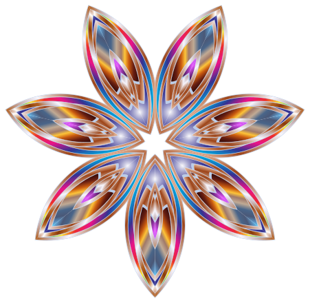 Colorful Flower Design Clip Art Image - ClipSafari