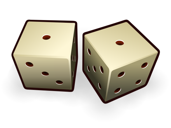 Two Dice Clip Art Image - ClipSafari
