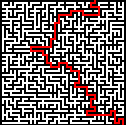 Easy Maze Solution Clip Art Image - ClipSafari