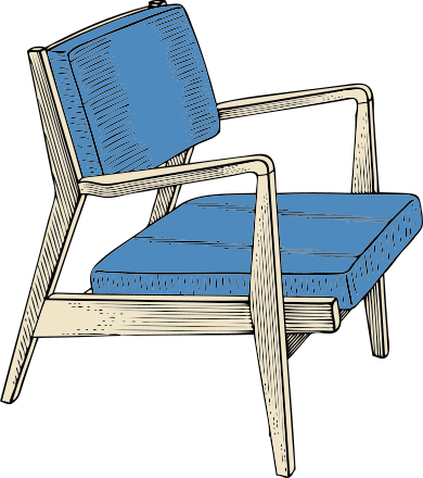 Blue Chair Clip Art Image - ClipSafari