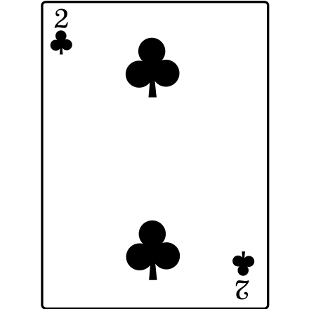 Two of Clubs Clip Art Image - ClipSafari