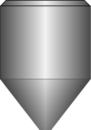 A close up of a silver metal object Clip Art Image - ClipSafari
