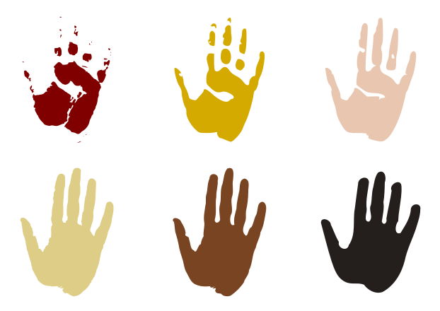 Skin Tone Hand Prints Clip Art Image - ClipSafari